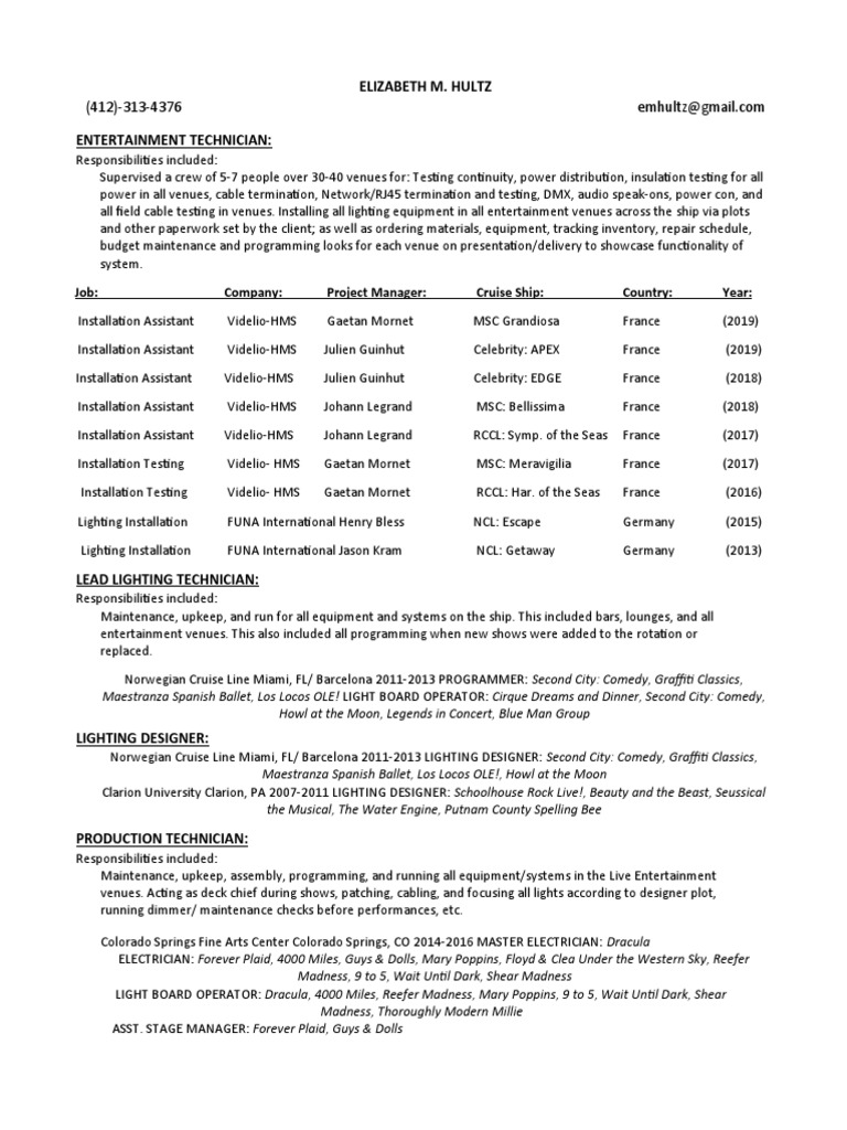 Liz Resume 2021 | PDF