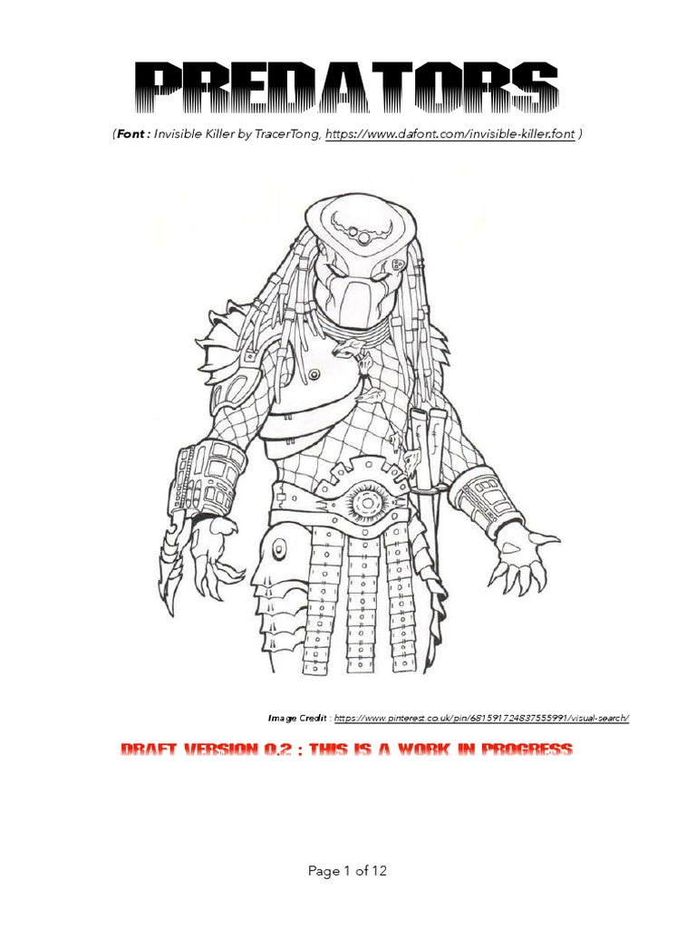 Predators in Alien RPG | PDF | Predation