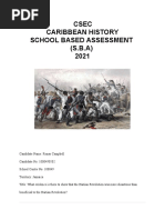 Csec CXC Caribbean History Paper 2 2021 | PDF | Essays