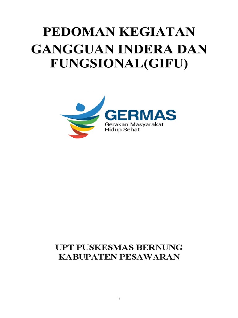 PEDOMAN PELAYANAN KESEHATAN GANGGUAN INDERA DAN FUNGSIONAL | PDF