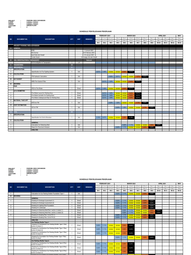 Schedule Preparation Example | PDF | Lighting | Environmental Design