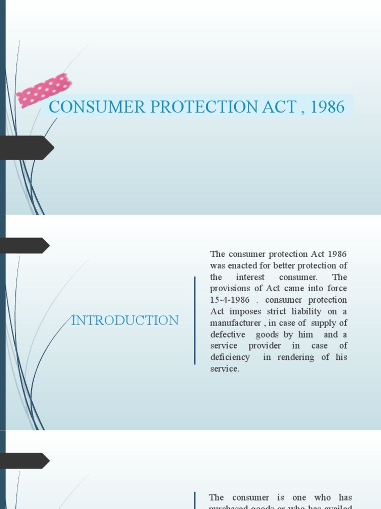 Consumer Protection Act | PDF | Consumer Protection | Sales