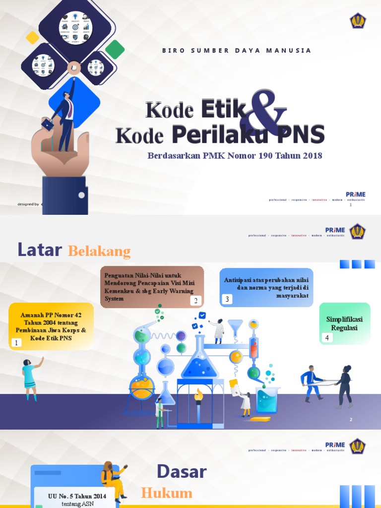 Kode Etik Dan Kode Perilaku PNS (Bahan Sos Di Itjen) | PDF