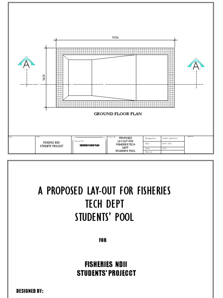 Ground Floor Plan: Fisheries Ndii Students' Projecct | PDF | Civil ...