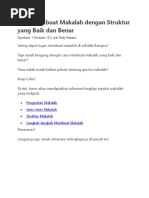 10 CONTOH PAPER Kuliah Singkat dan Cara Membuatnya + PDF | PDF