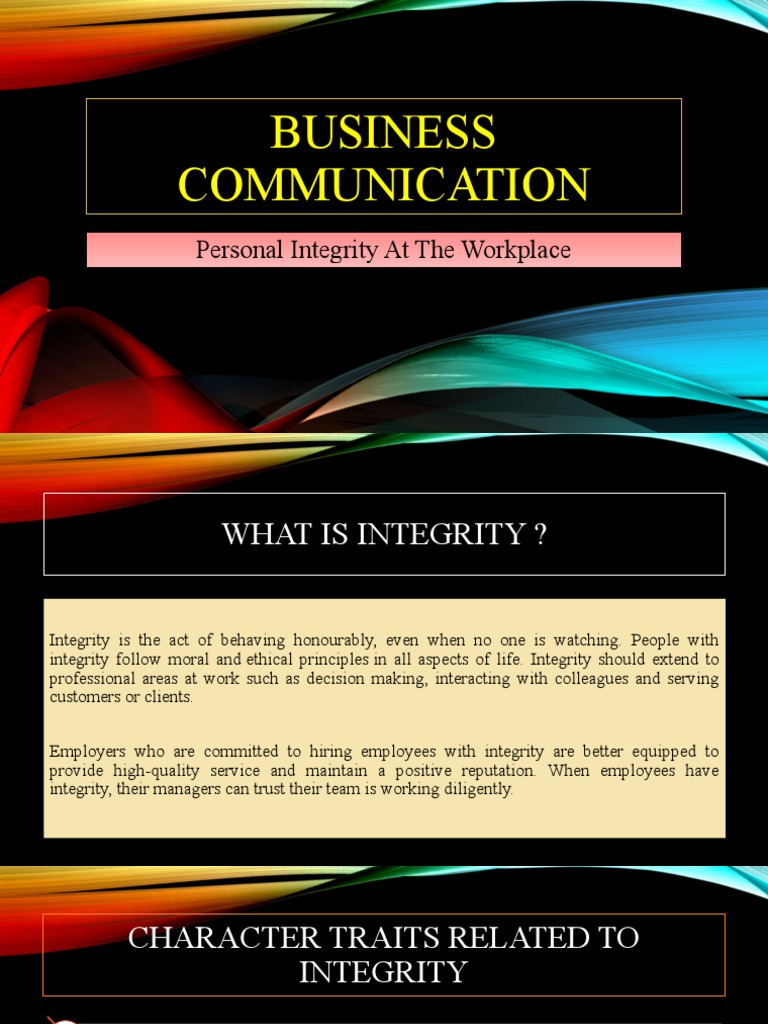 Integrity Values for Siga Managers | PDF | Integrity | Leadership