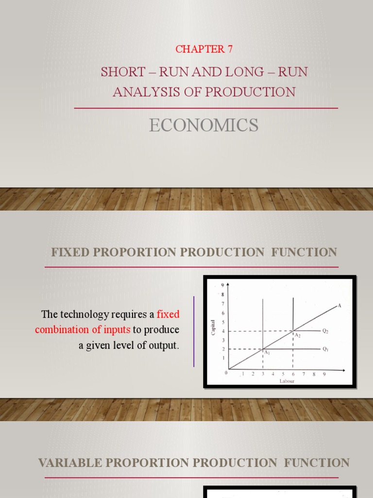 Short-Run and Long-Run Analysis of Production | PDF | Production ...