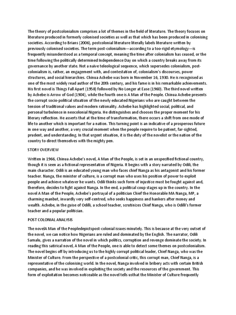 A Man of The People | PDF