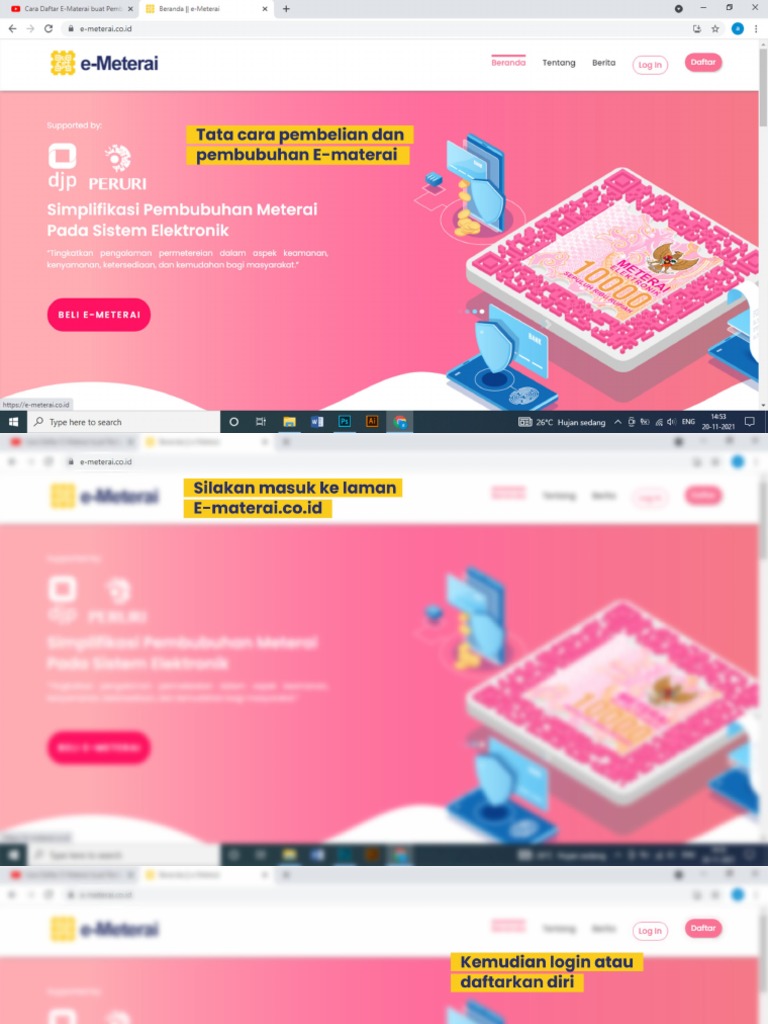 Pembelian Dan Pembubuhan E-Materai | PDF