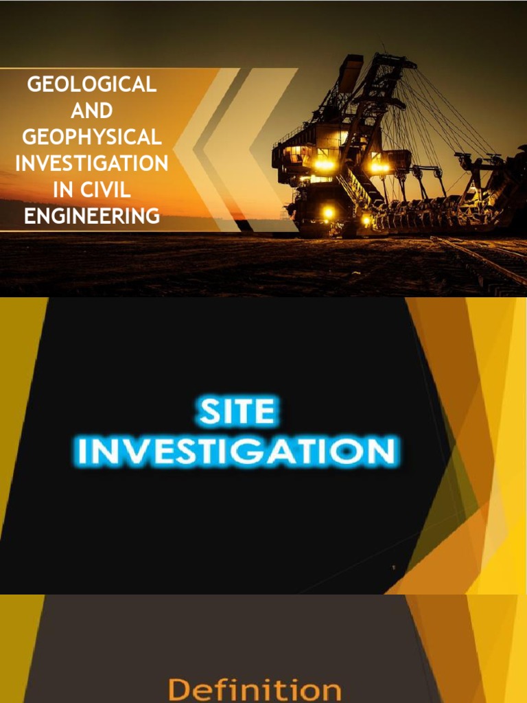 Geological and Geophysical Investigation in Civil Engineering | PDF