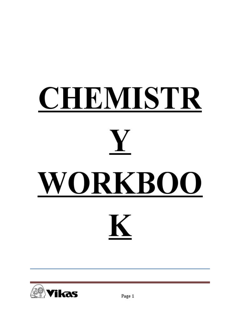 Chemistry Work Book 1 (New) | PDF | Crystal Structure | Transition Metals