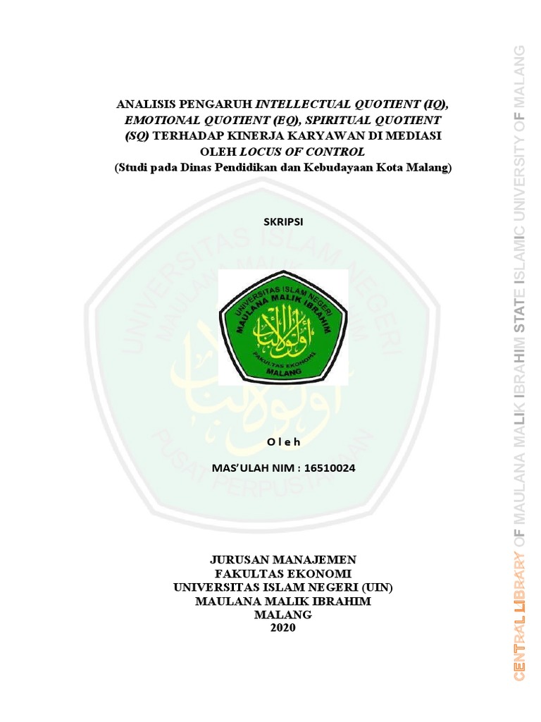 Skripsi Full Text 2.5-Dikonversi | PDF | Karier & Perkembangan