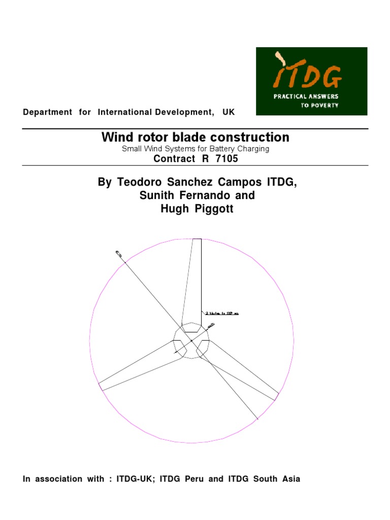 Wind Rotor Blade Construction | PDF