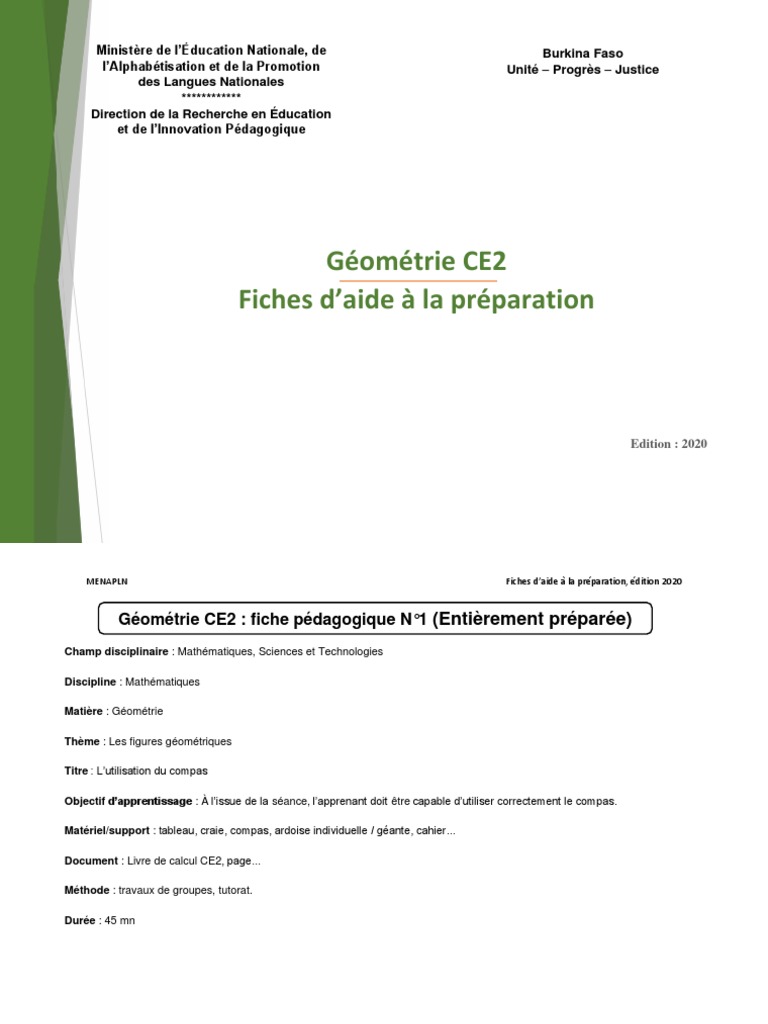 Fiches de Géométrie CE2 : Triangles | PDF | Triangle | Pédagogie