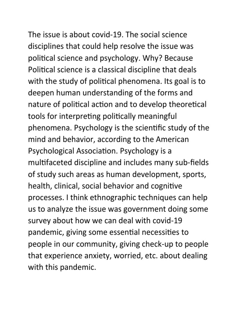 Essay Pandemic | PDF | Politics | Self-Improvement