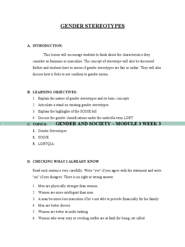 Understanding Compounded Stereotypes | PDF | Gender | Gender Studies