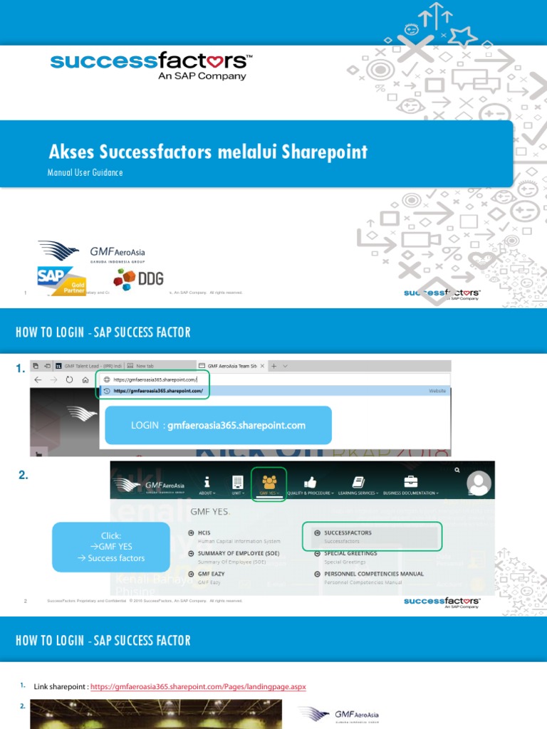 Akses Successfactors Melalui Sharepoint: Manual User Guidance | PDF ...