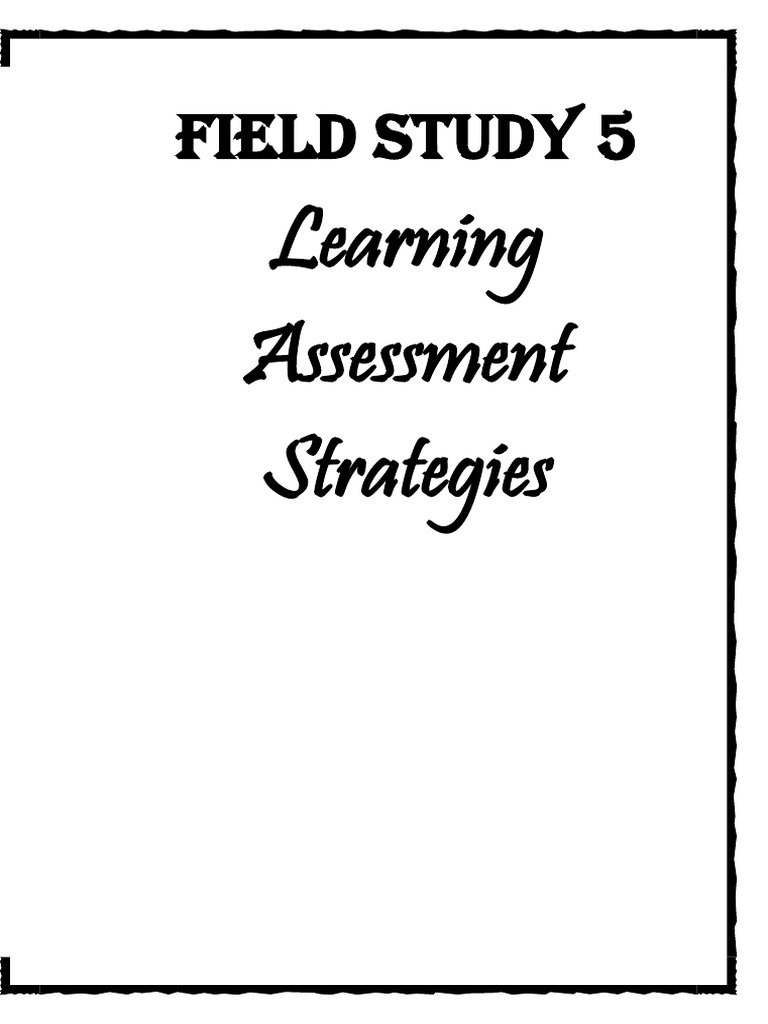 Field Study 5 5 PDF Free | PDF | Educational Assessment | Rubric (Academic)