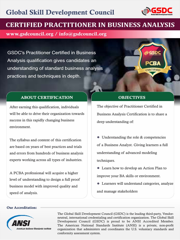 Global Skill Development Council: Certified Practitioner in Business ...