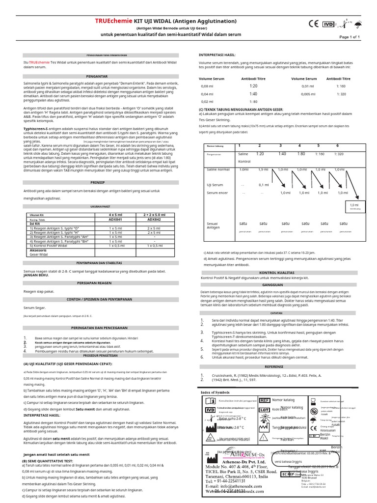 Kit Widal - En.id | PDF