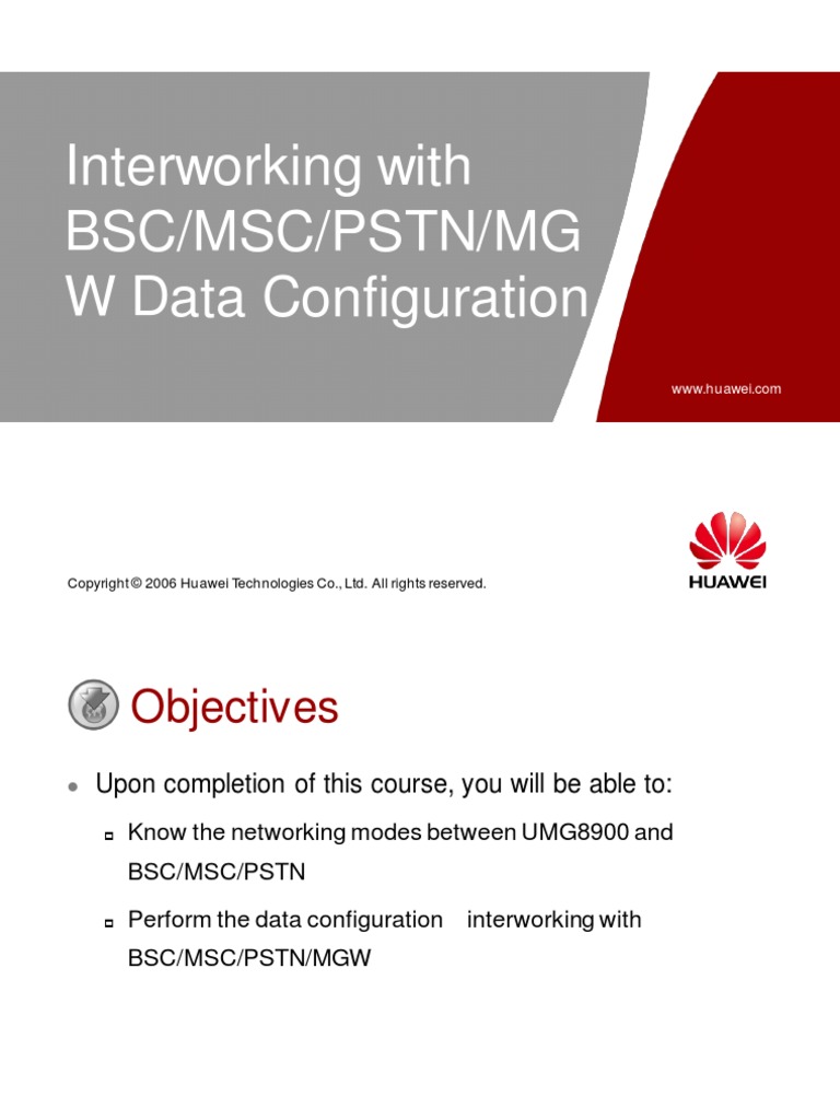 1 Huawei Core MSC HLR MGW Training - Sample Training | PDF | Computer ...
