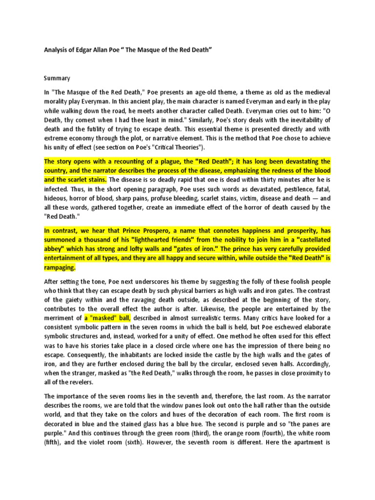 Analysis of Edgar Allan Poe | PDF