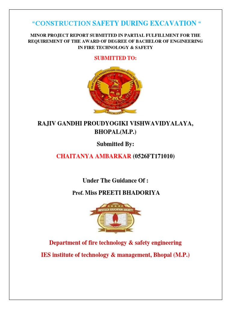 Project Report On Construction Safety Final 1 | PDF | Personal ...