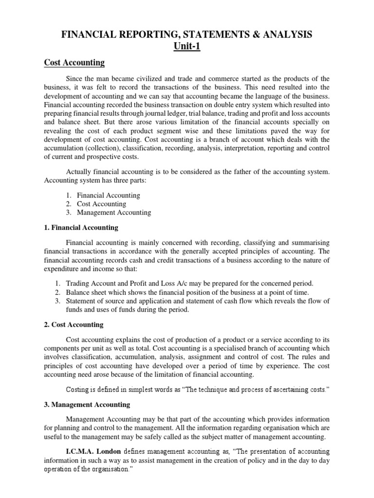 Mba Notes | PDF | Cost Accounting | Accounting