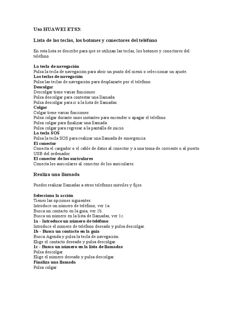 Uso Huawei Ets3 | PDF
