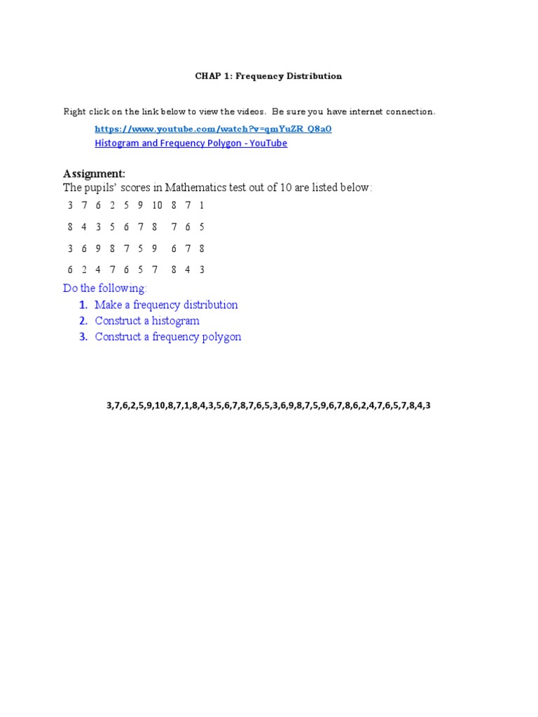 Statistics Sample Computation With Video Link | PDF