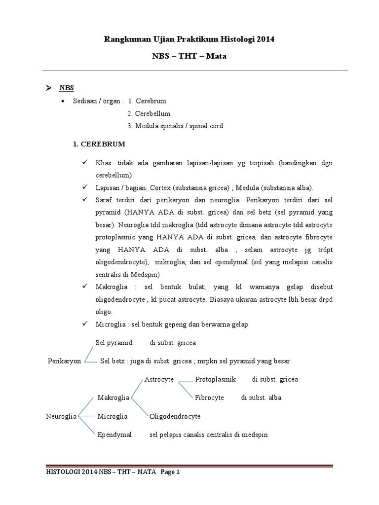 Rangk Praktikum Histologi 2014 | PDF