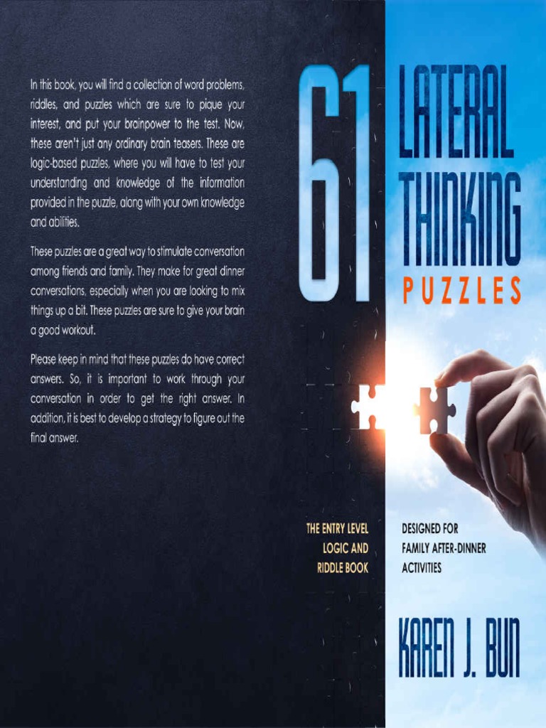 Fun Family Lateral Thinking Puzzles | PDF | Books