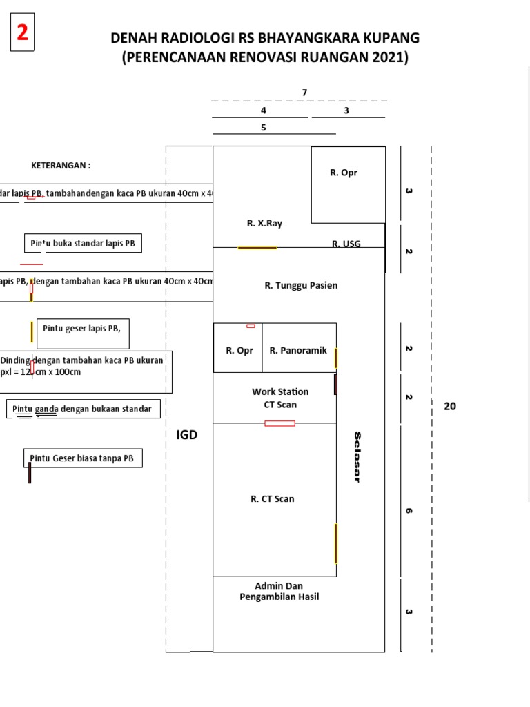 DENAH RADIOLOGI BARU DESAIN 2 (Alfred) | PDF
