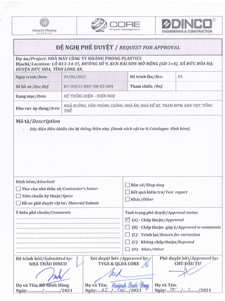 EE-004 Cap Dien Nhe | PDF