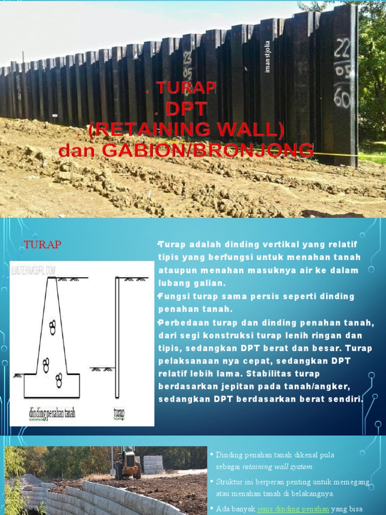 Jenis dan Fungsi Turap dalam Konstruksi | PDF