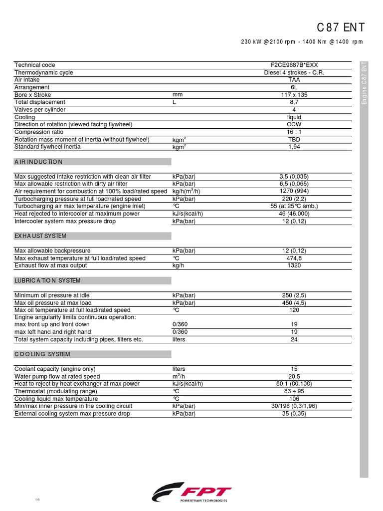C87 Ent: Air Induction | PDF | Turbocharger | Diesel Engine