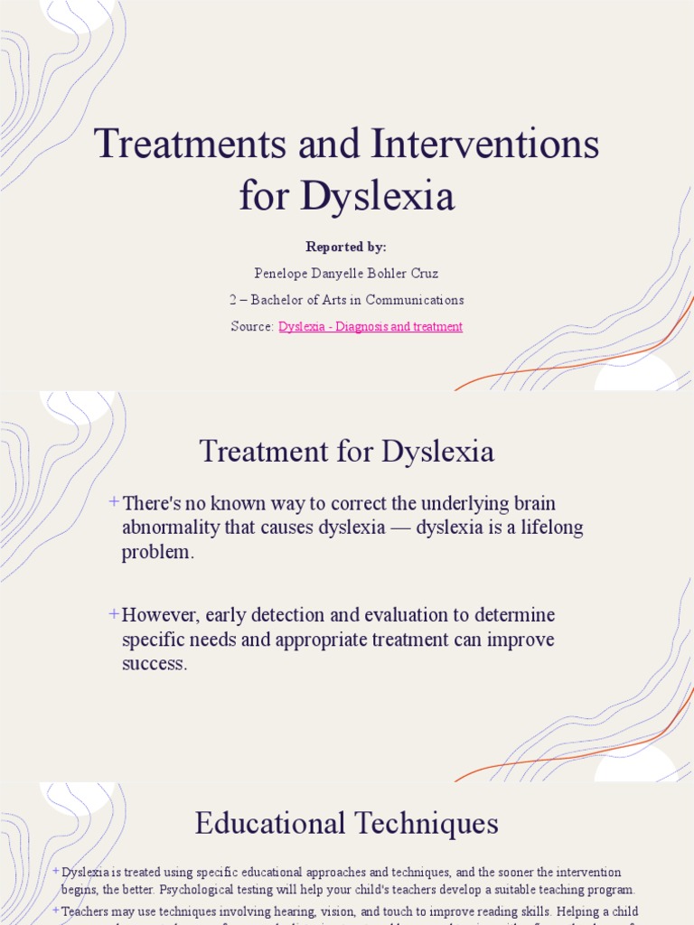 Interventions For Dyslexia | PDF | Dyslexia | Learning Disability