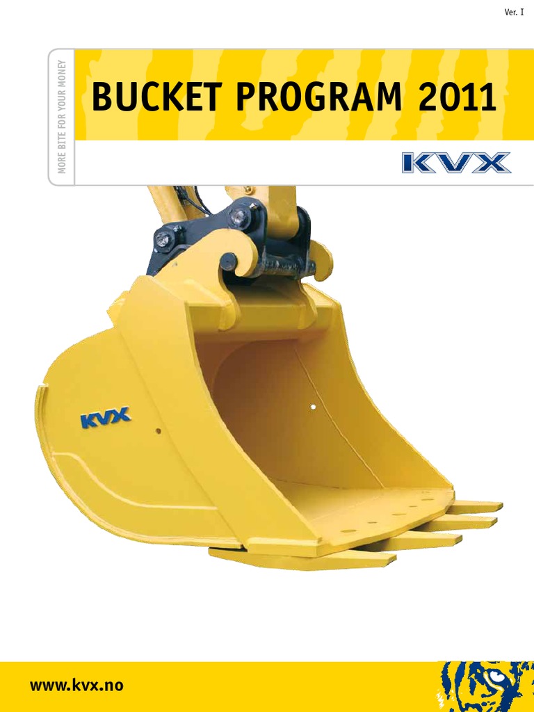 KVX Bucket | PDF | Loader (Equipment) | Wear