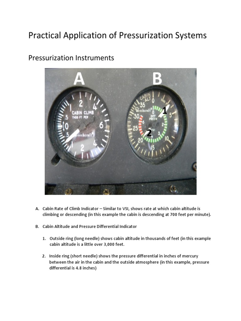 Practical Application of Pressurization Systems | PDF | Altitude ...