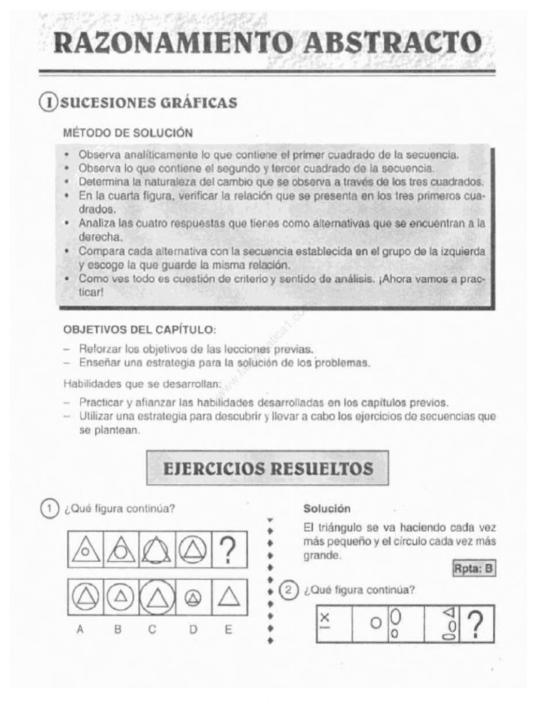 Razonamiento Abstracto | PDF