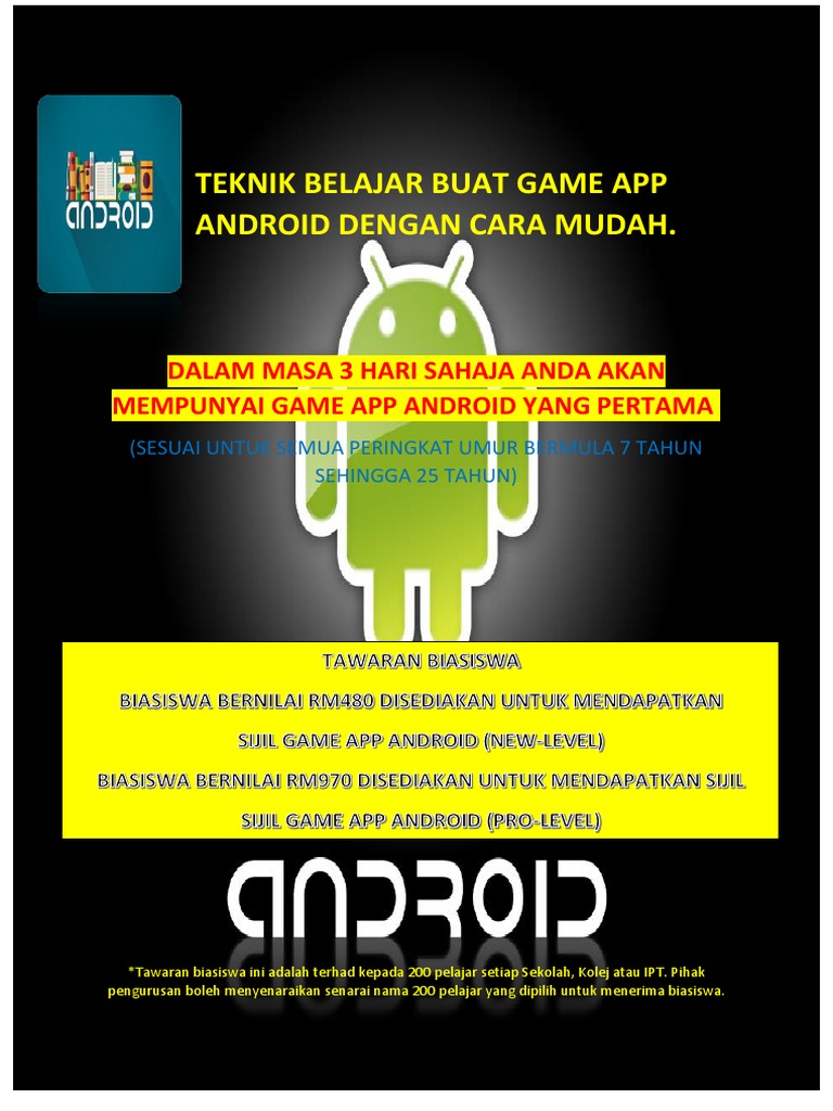 Belajar Buat Game Android Mudah | PDF | Komputer