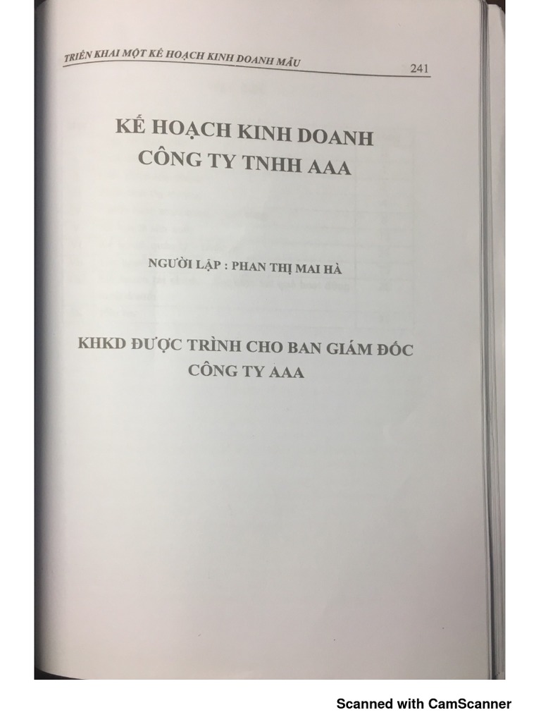 4 - KHKD mẫu | PDF