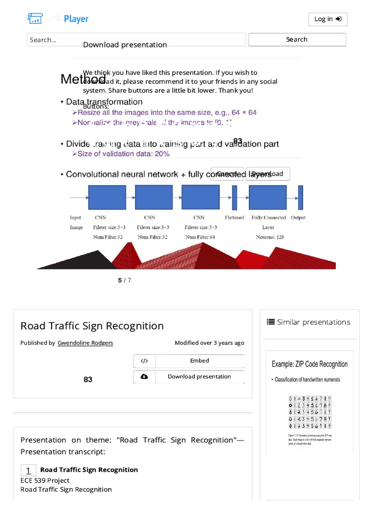 Road Traffic Sign Recognition - PPT Download | PDF | Computer Science ...