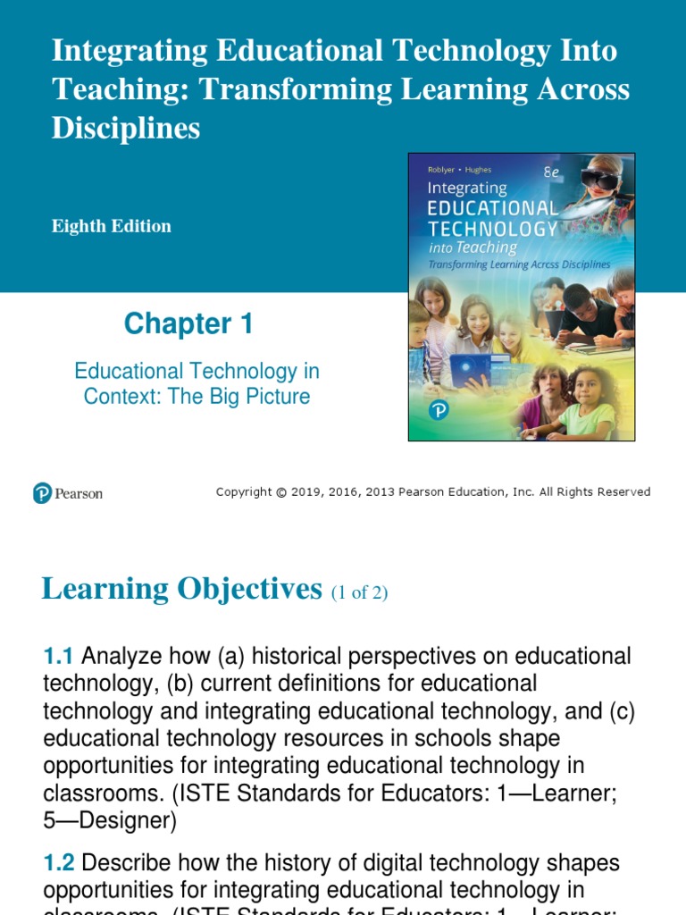 Integrating Educational Technology Into Teaching Transforming Learning