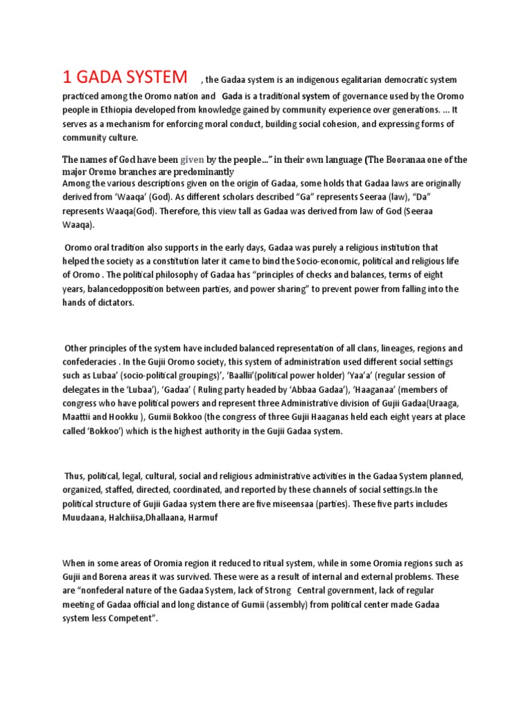 Gada System | PDF