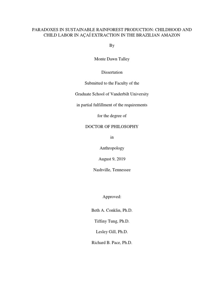 Child Labor in Açaí Extraction Issues | PDF | Child Labour | Family