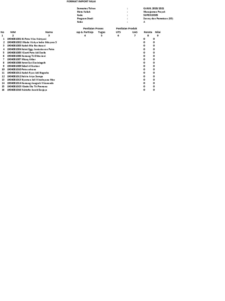 Format Kosong SUPD319305-20201-A | PDF