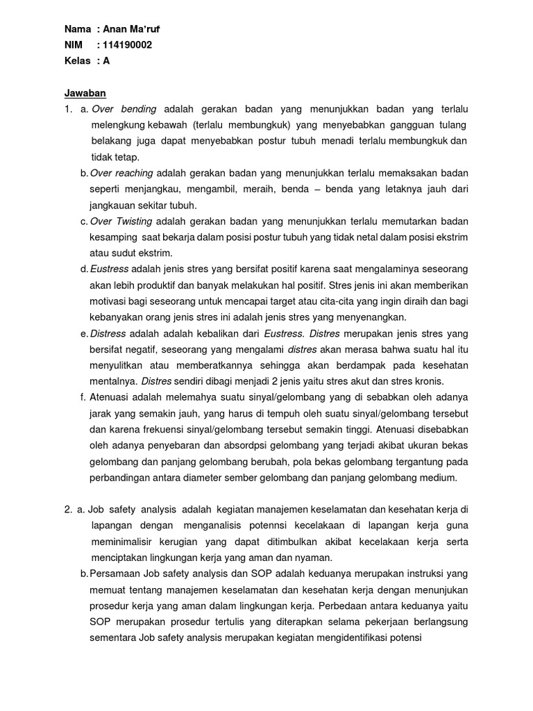 Uas K3 | PDF