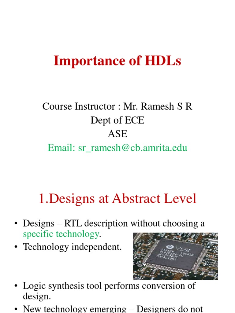 4.trends in HDL | PDF | Hardware Description Language | Information And Communications Technology