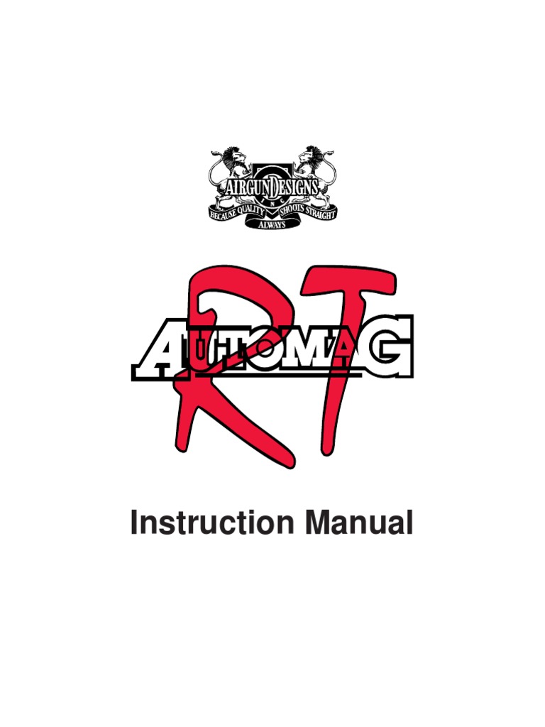 130 Airgun Designs Agd Airgun Designs Agd RT Mag Manual Eng | PDF ...